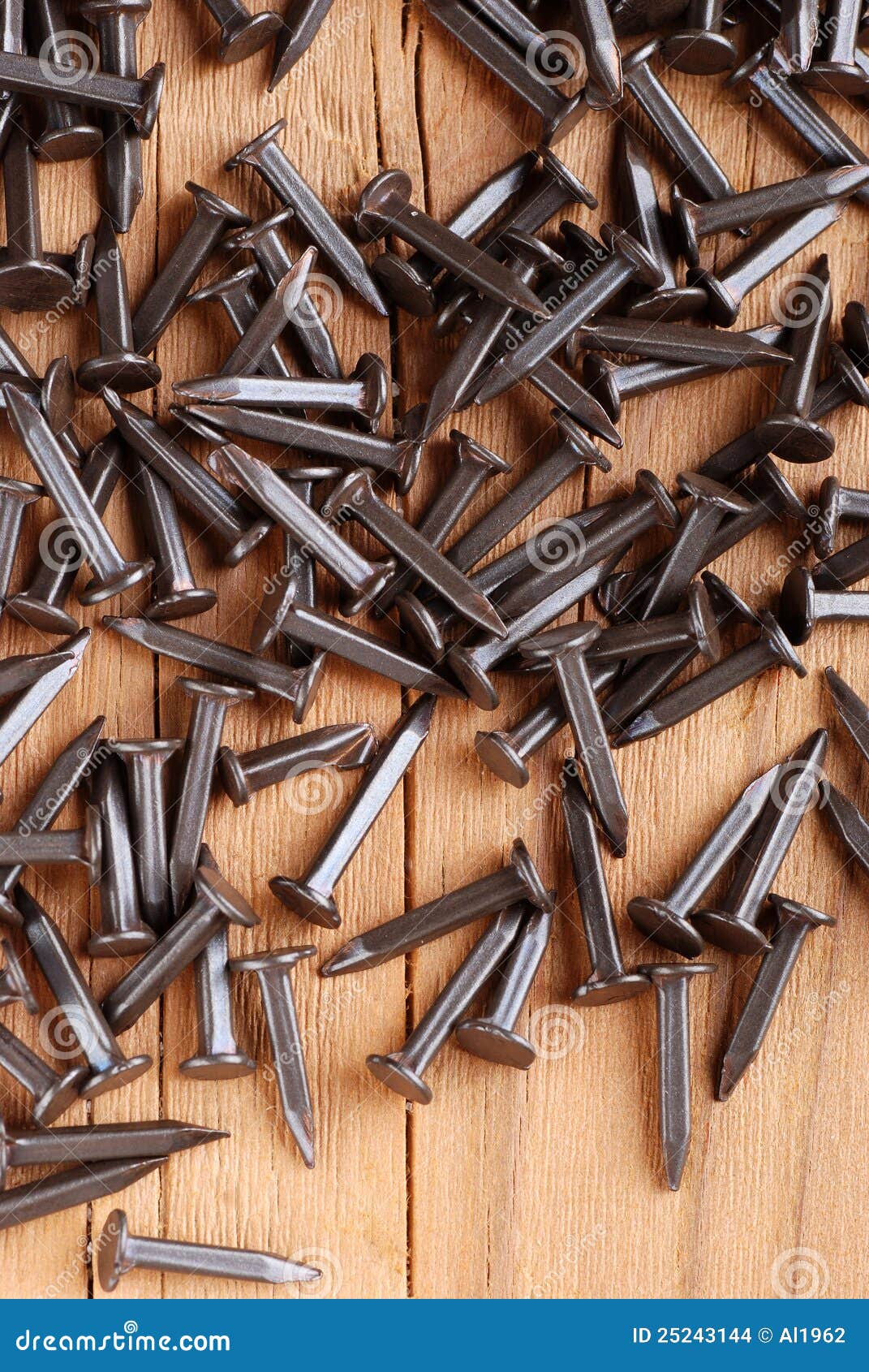 Iron nails stock photo. Image of shiny, hard, carpenter - 25243144