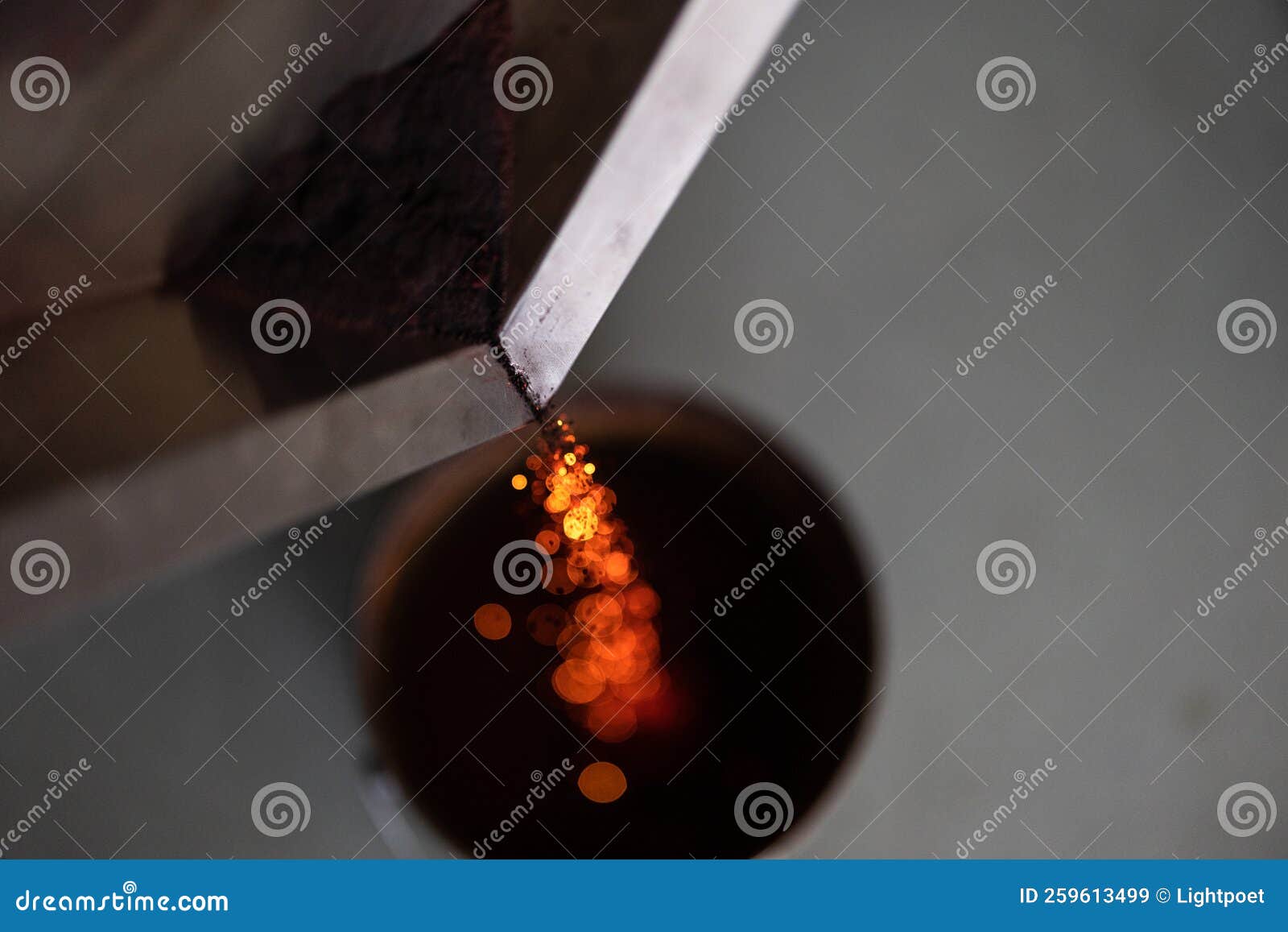 Iron Nanoparticles Burning in a Lab Stock Image - Image of burning ...