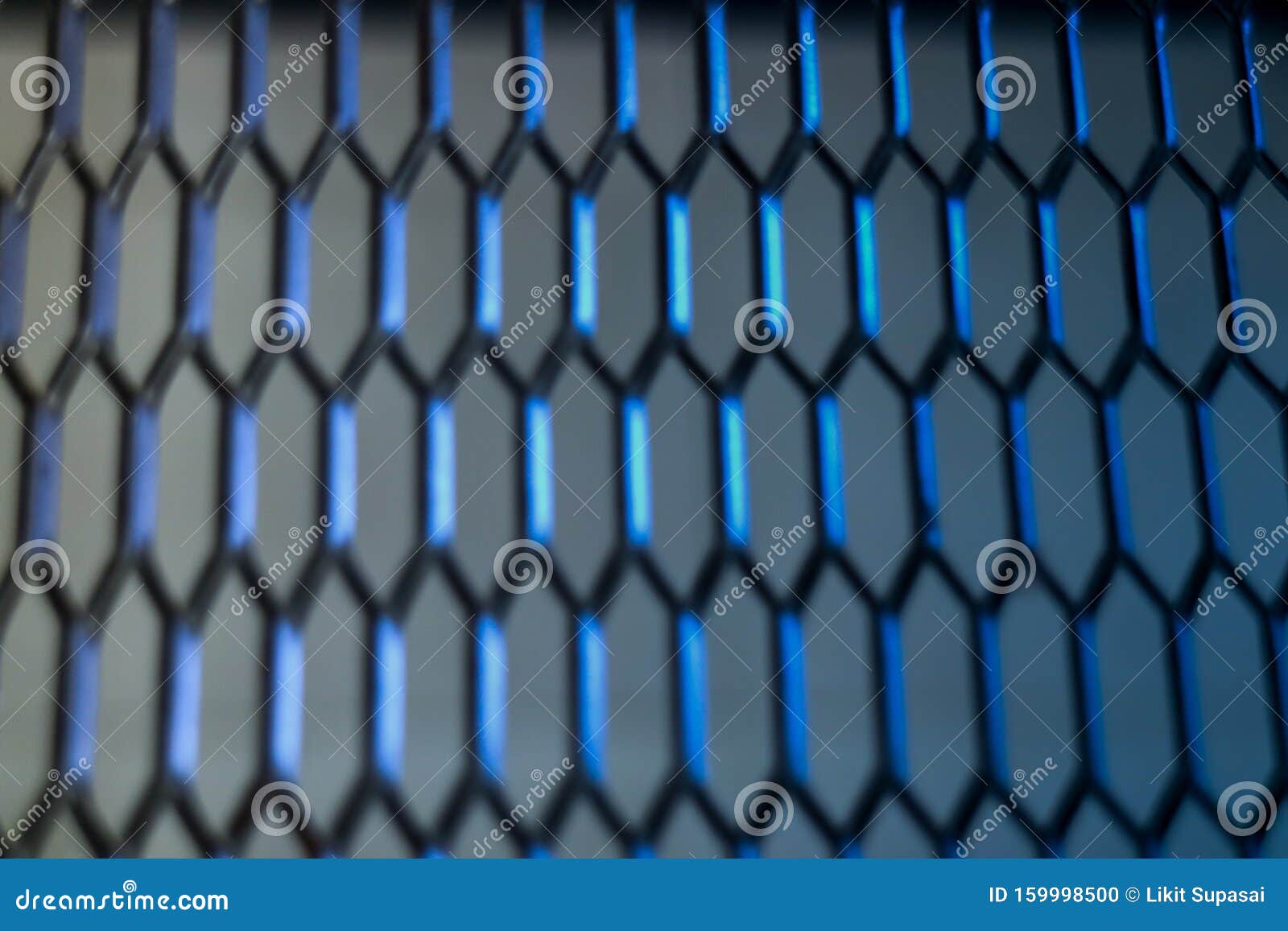 The Iron Net Color Blue for Design Background Stock Photo - Image of ...
