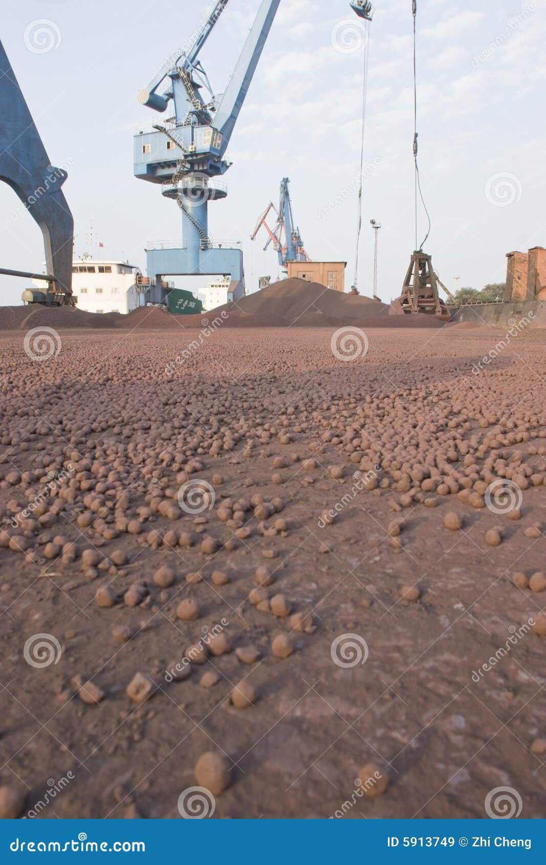 Iron ore stock image. Image of work, steamboat, sphere - 5913749