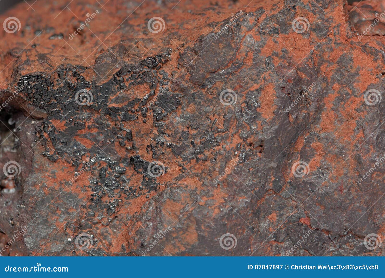 The iron ore Hematite stock image. Image of ecology, geology - 87847897