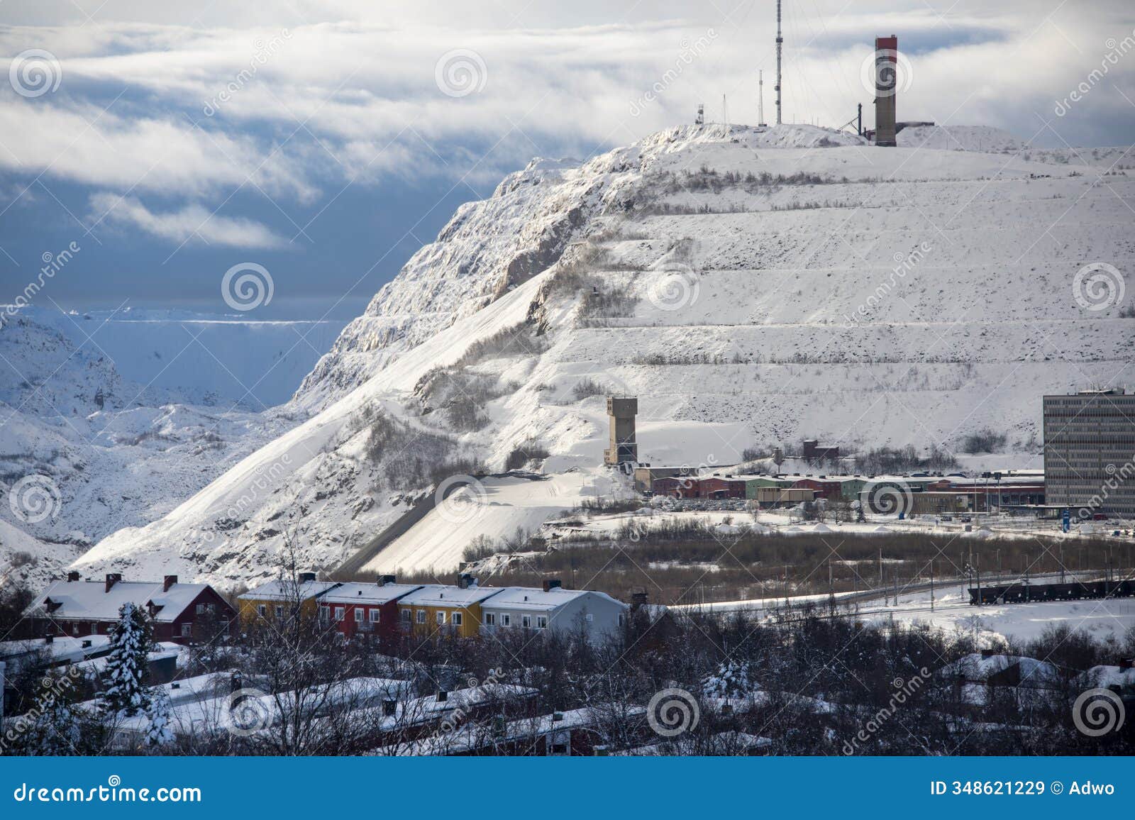 Iron Ore Mine stock image. Image of sweden, kiruna, travel - 348621229