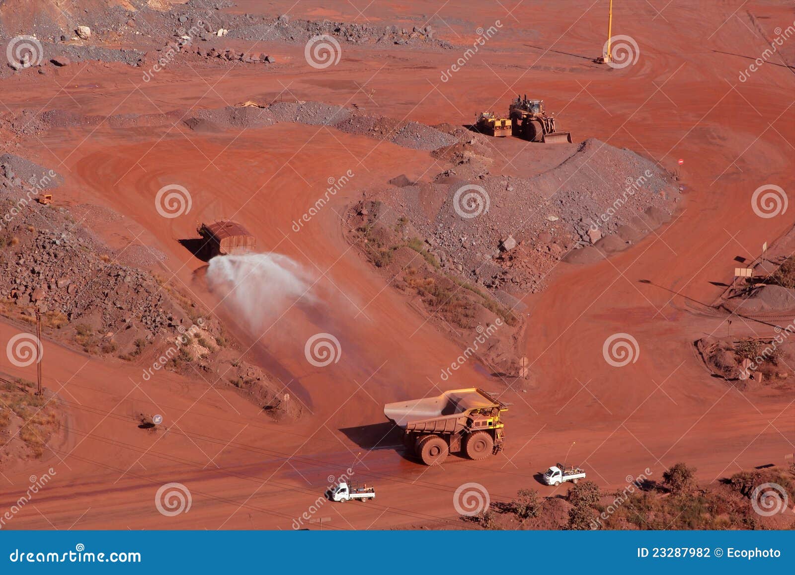 Iron ore mining stock photo. Image of landscape, environment - 23287982