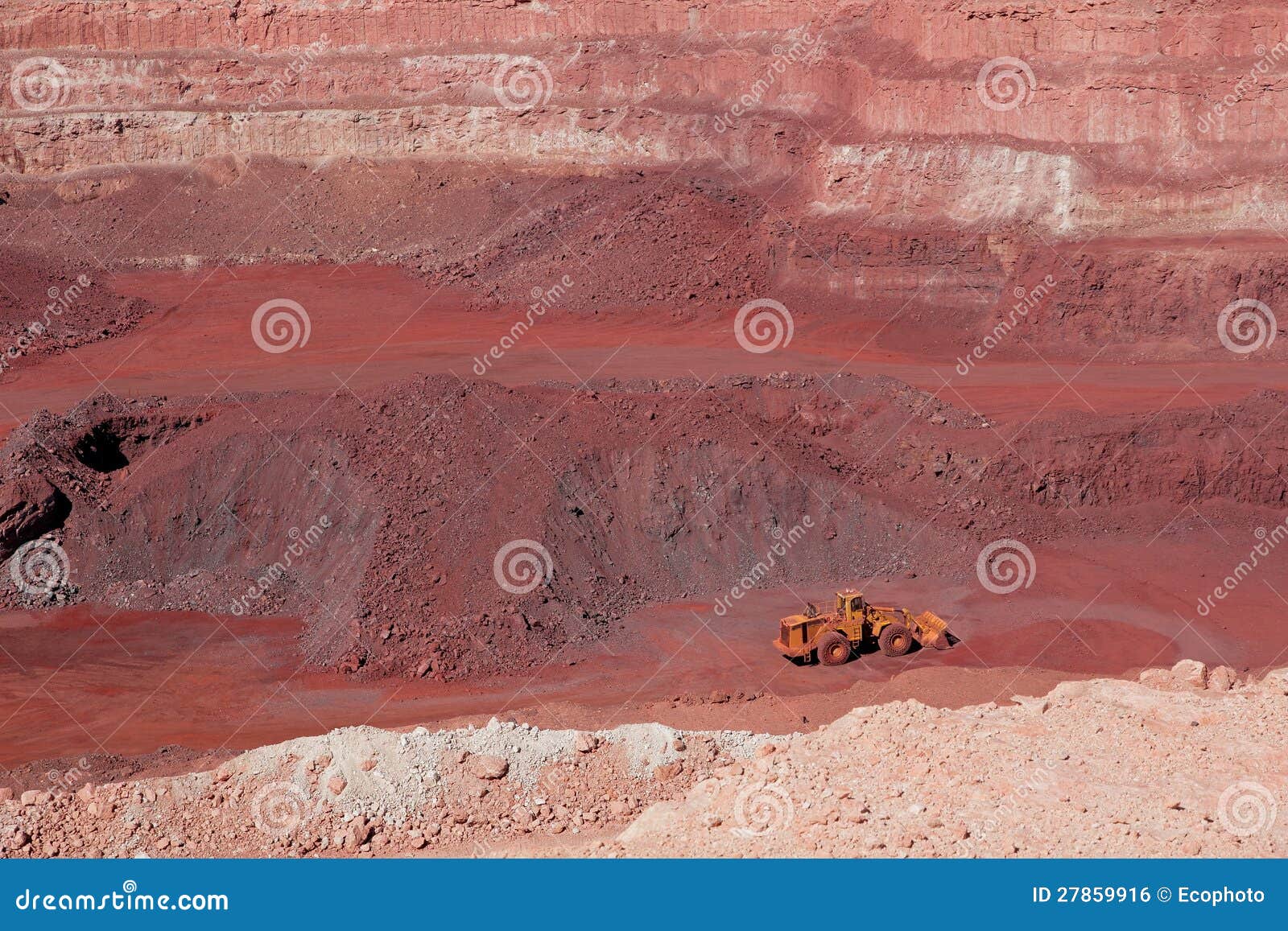 Iron ore mining stock photo. Image of working, rock, deep - 27859916