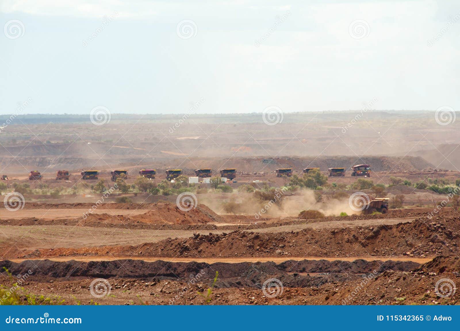 Iron Ore Mining stock image. Image of truck, technology - 115342365