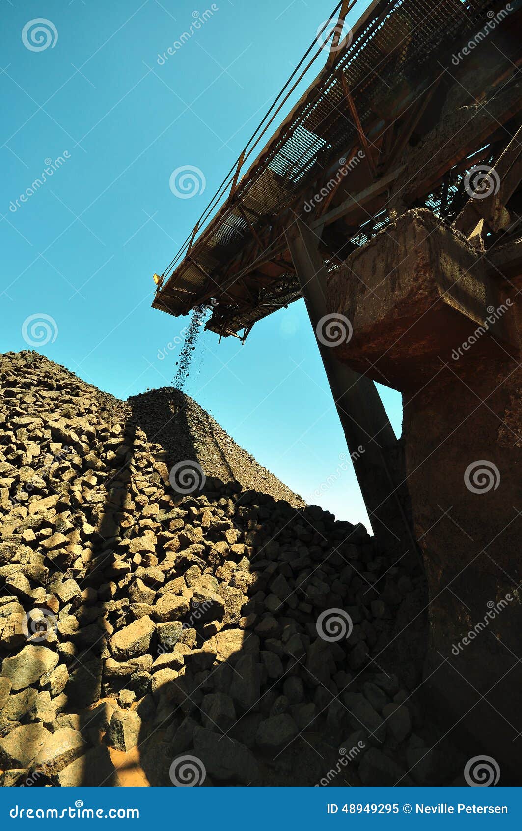 Iron Ore Mining stock image. Image of stockpile, production - 48949295