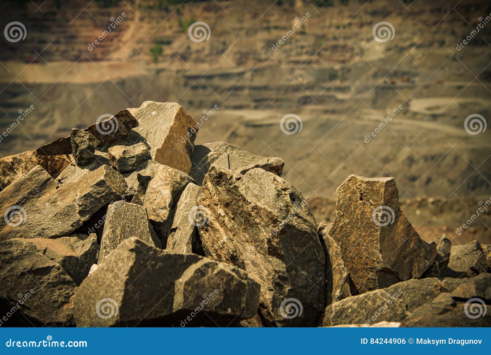Iron ore mining stock photo. Image of mineral, geology - 84244906
