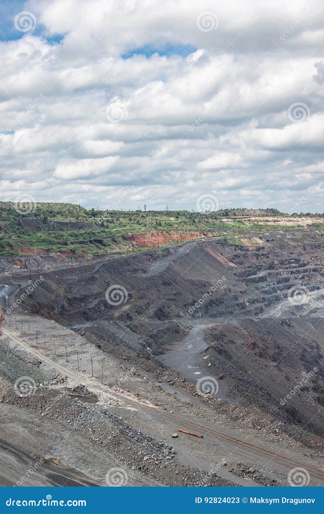 Iron ore mining stock image. Image of geology, industry - 92824023