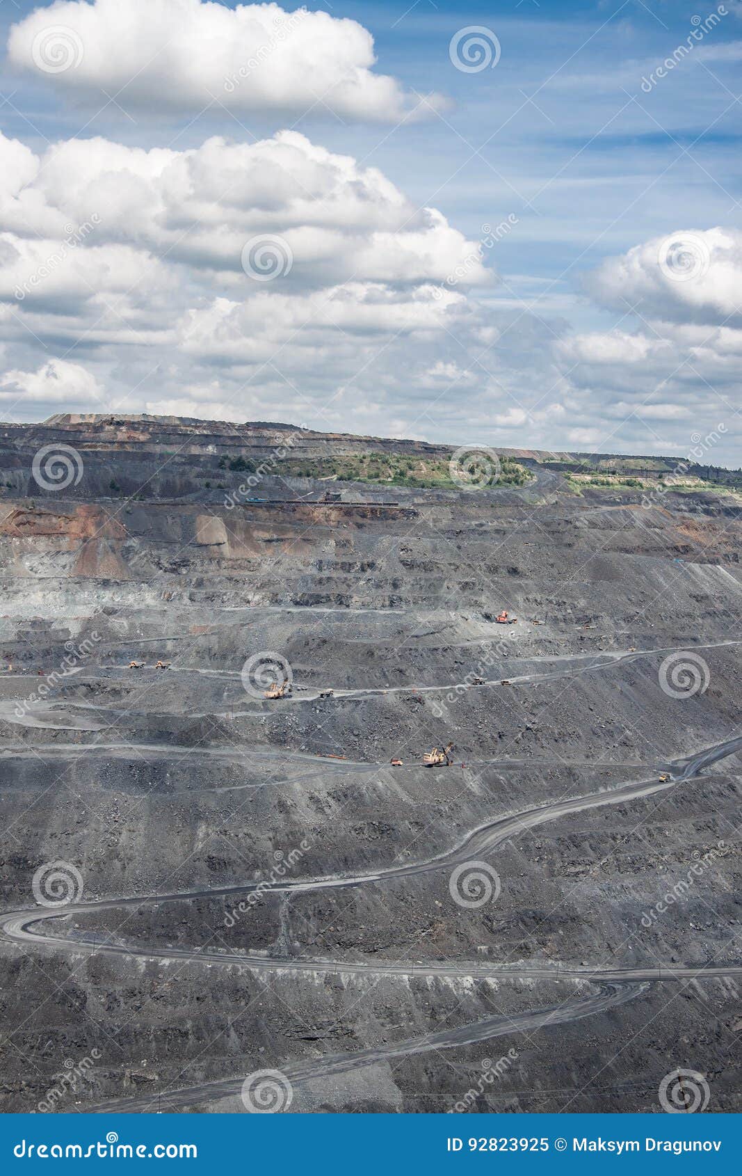 Iron ore mining stock image. Image of rock, digging, production - 92823925