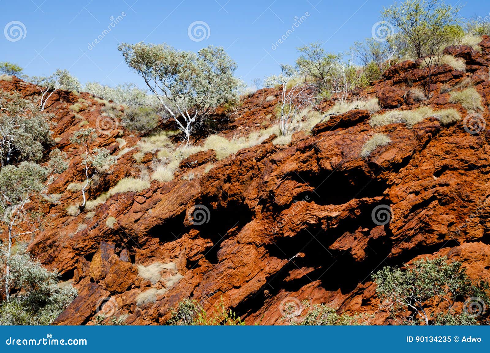 Iron Ore Rocks - Australian Outback Stock Image - Image of land ...