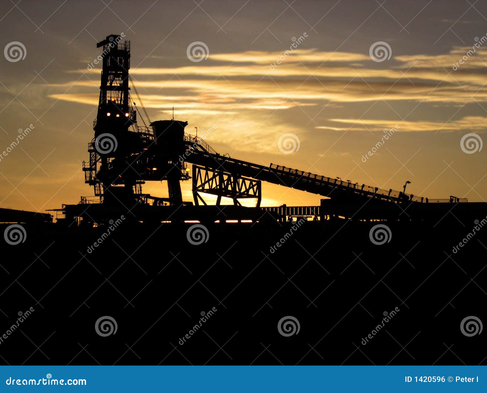 Iron Ore Ship Loader stock photo. Image of processing - 1420596