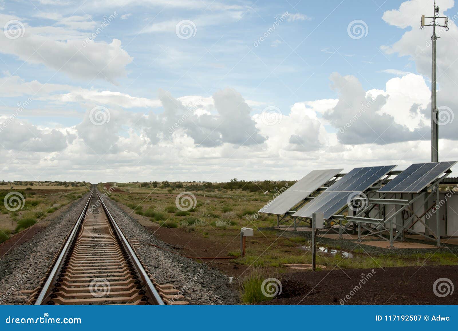 Iron Ore Train Rails stock image. Image of road, western - 117192507