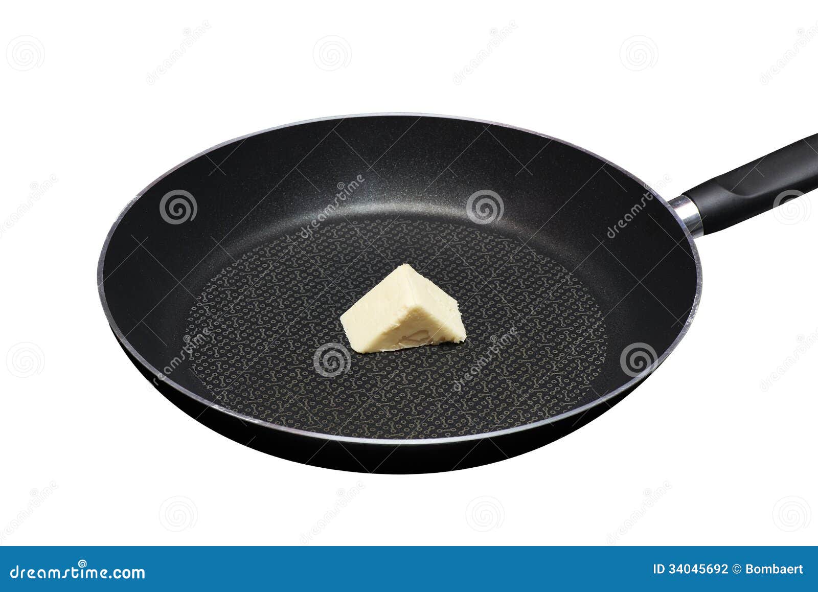 Iron pan with some butter stock photo. Image of skillet - 34045692
