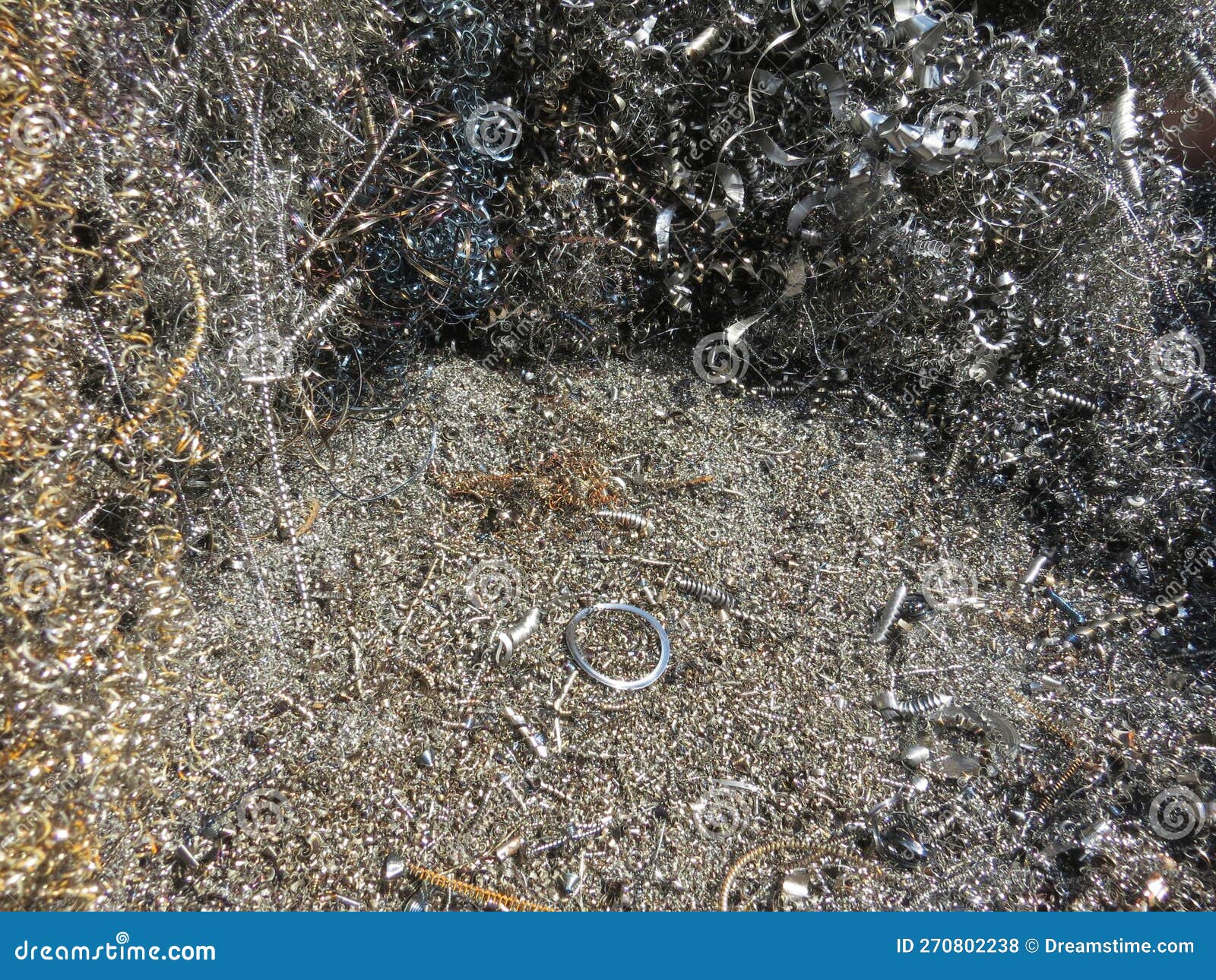 Iron Pieces of All Sizes and Shapes Stock Photo - Image of shapes ...