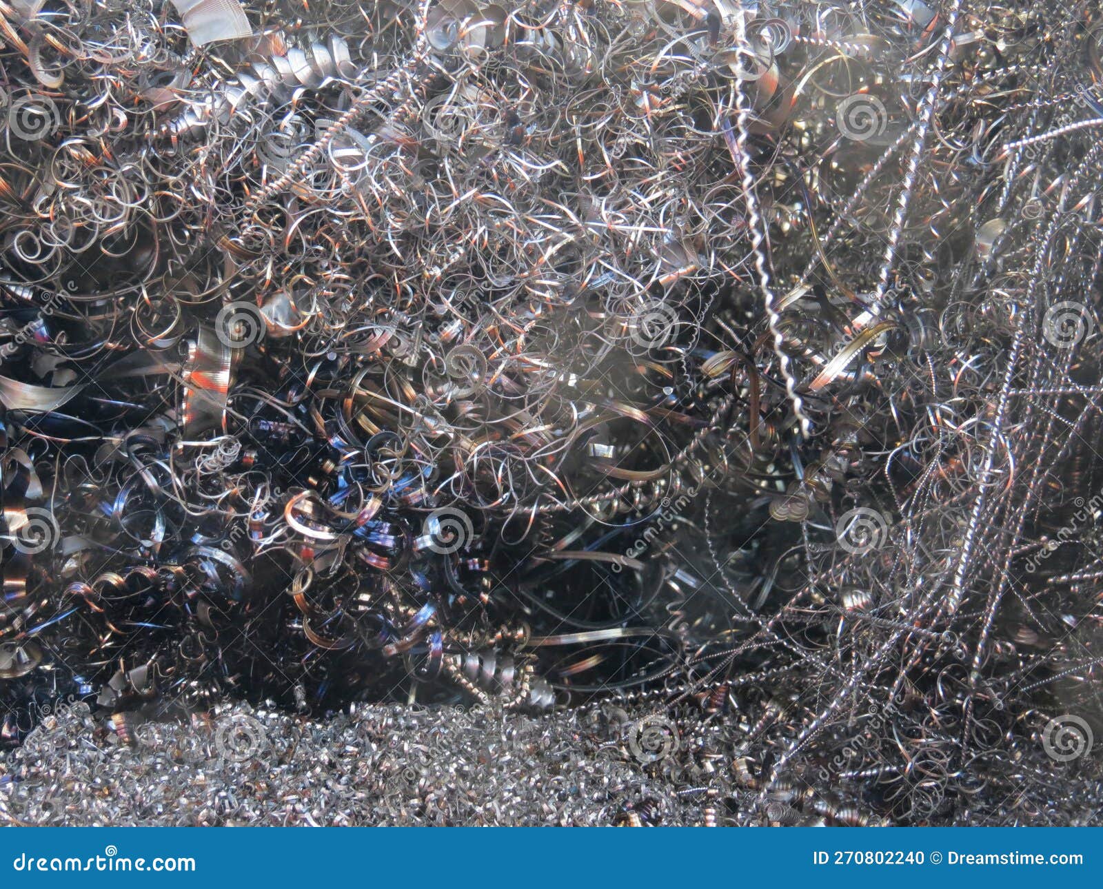 Iron Pieces of All Sizes and Shapes Stock Photo - Image of iron, steel ...