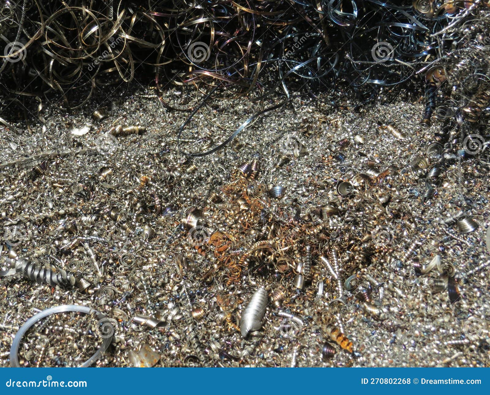 Iron Pieces of All Sizes and Shapes Stock Photo - Image of recycling ...