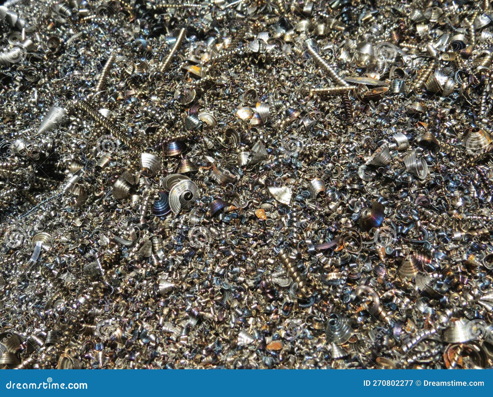 Iron Pieces of All Sizes and Shapes Stock Image - Image of cutting ...