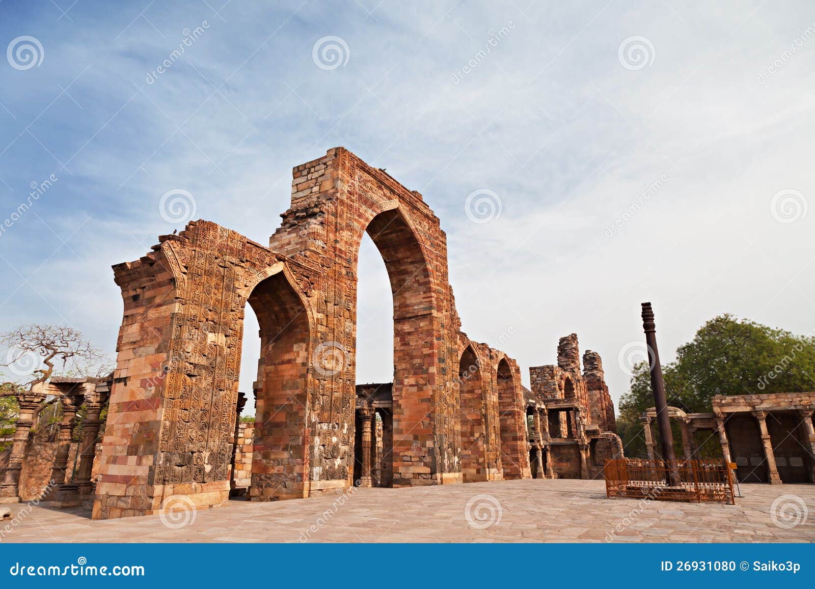 Iron Pillar, India stock photo. Image of arabic, dome - 26931080