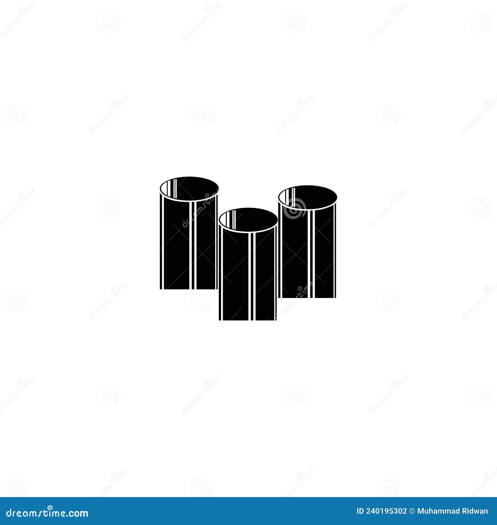 Iron Pipe Design Illustration Stock Vector - Illustration of structure ...