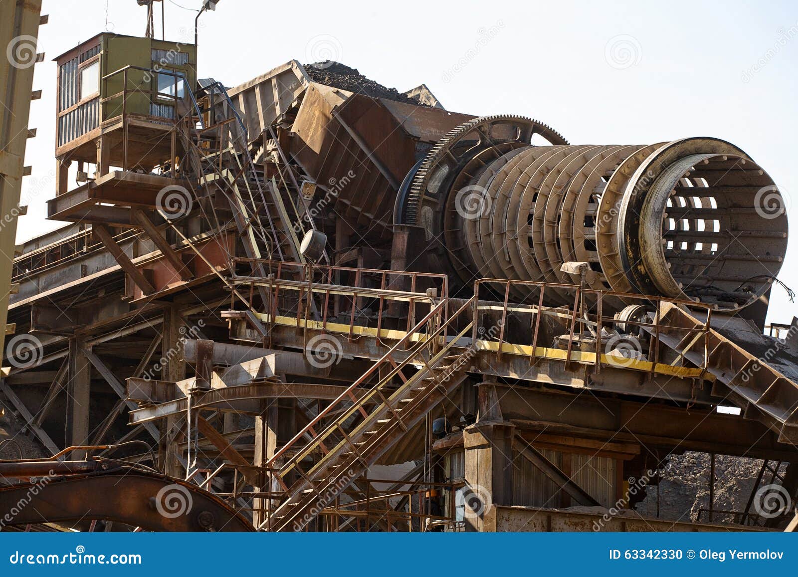 Iron pipeline. stock photo. Image of production, equipment - 63342330