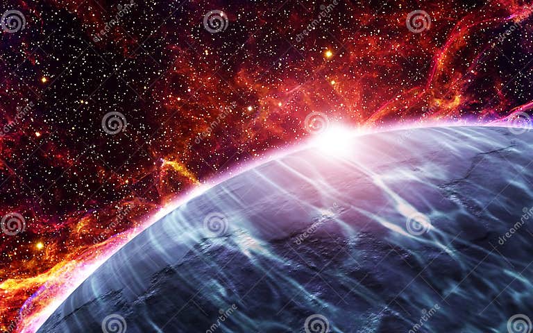 Iron Planet stock illustration. Illustration of cosmic - 40196262