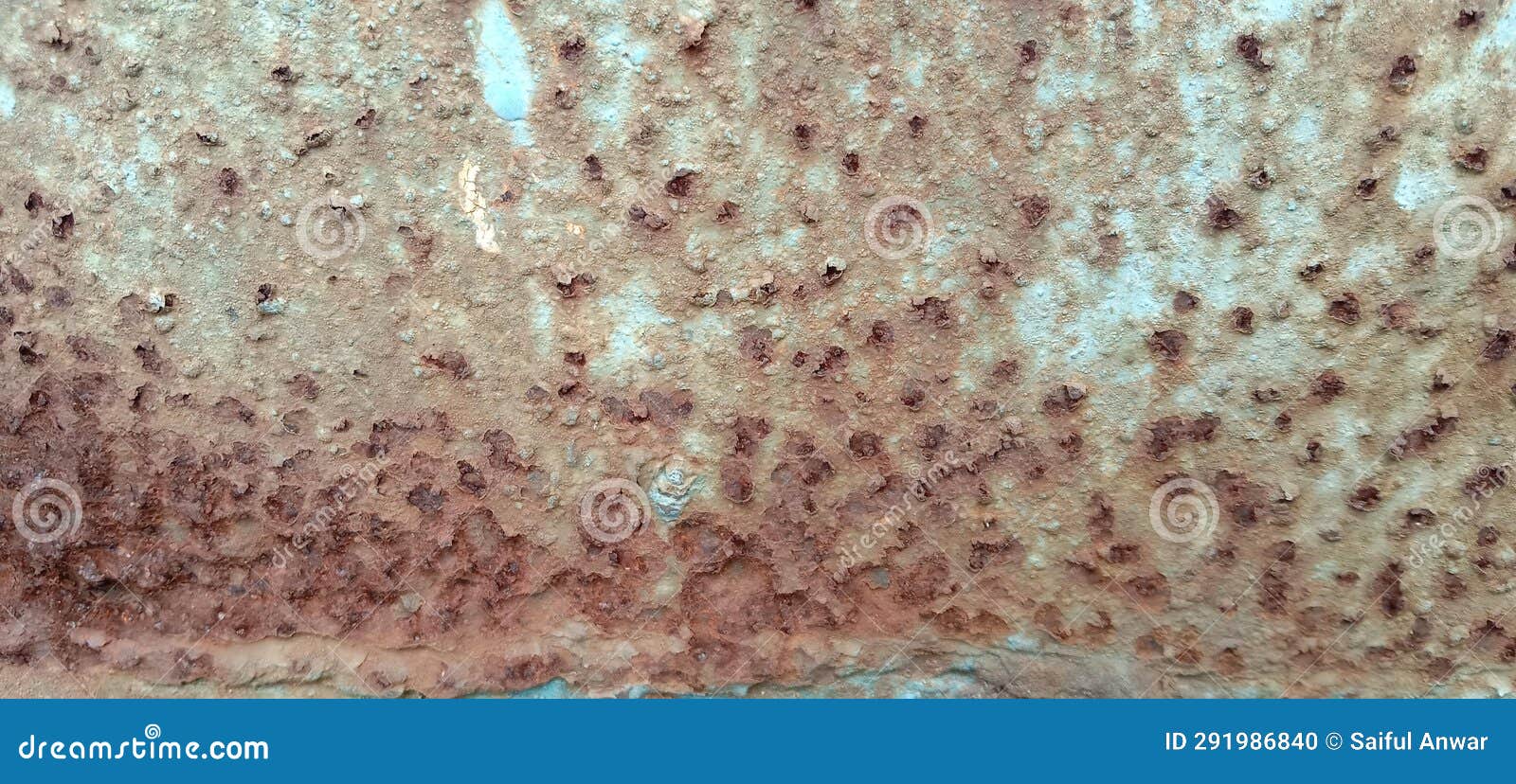 The Iron Plate is Starting To Rust and Has Spots on the Plate Stock ...