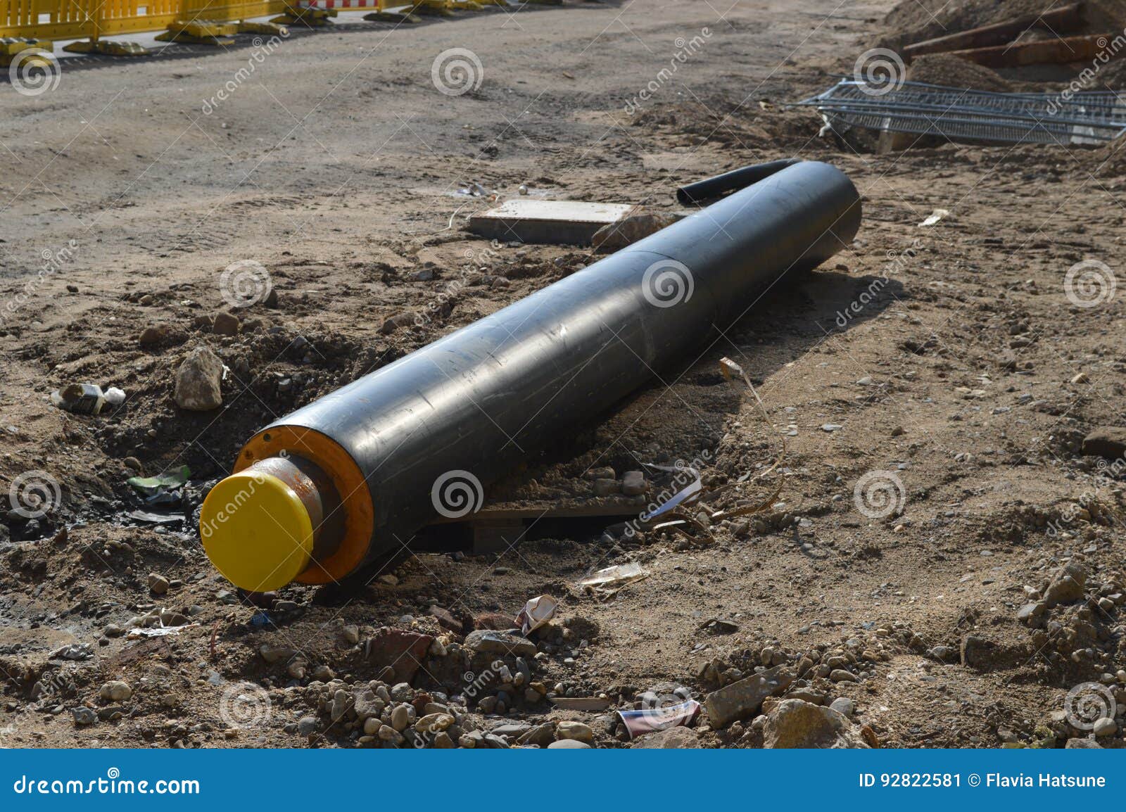 Iron Poll at Construction Site Stock Image - Image of railway, tool ...