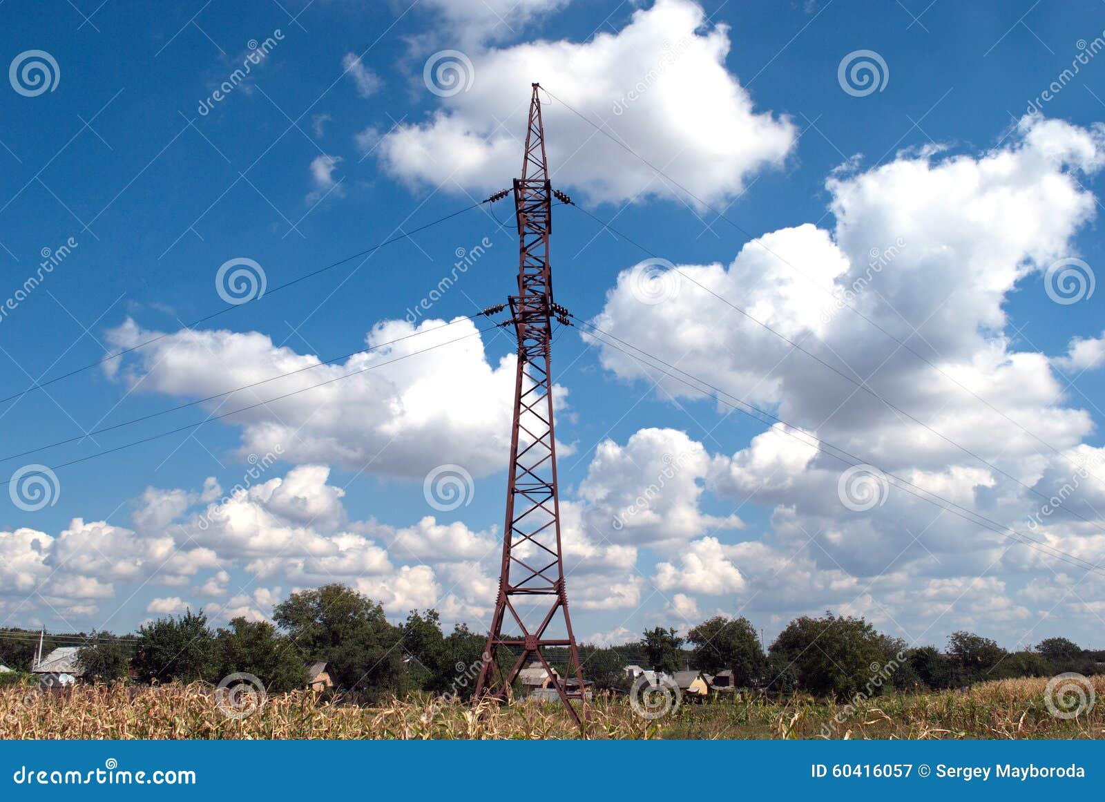 Iron post stock image. Image of electric, major, high - 60416057