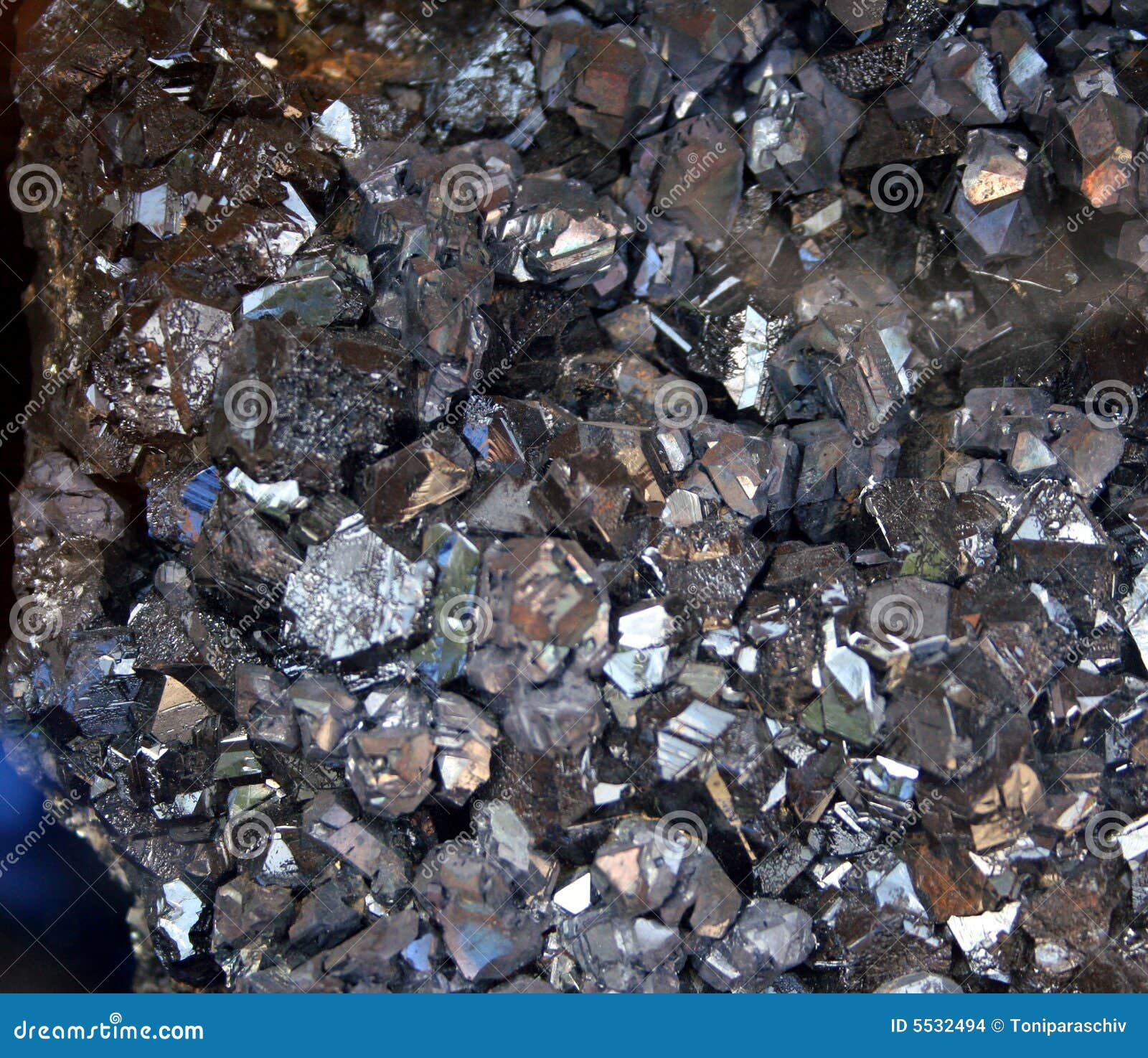 Iron Pyrite Crystal Geologic Stock Photo - Image of industrial, steel ...