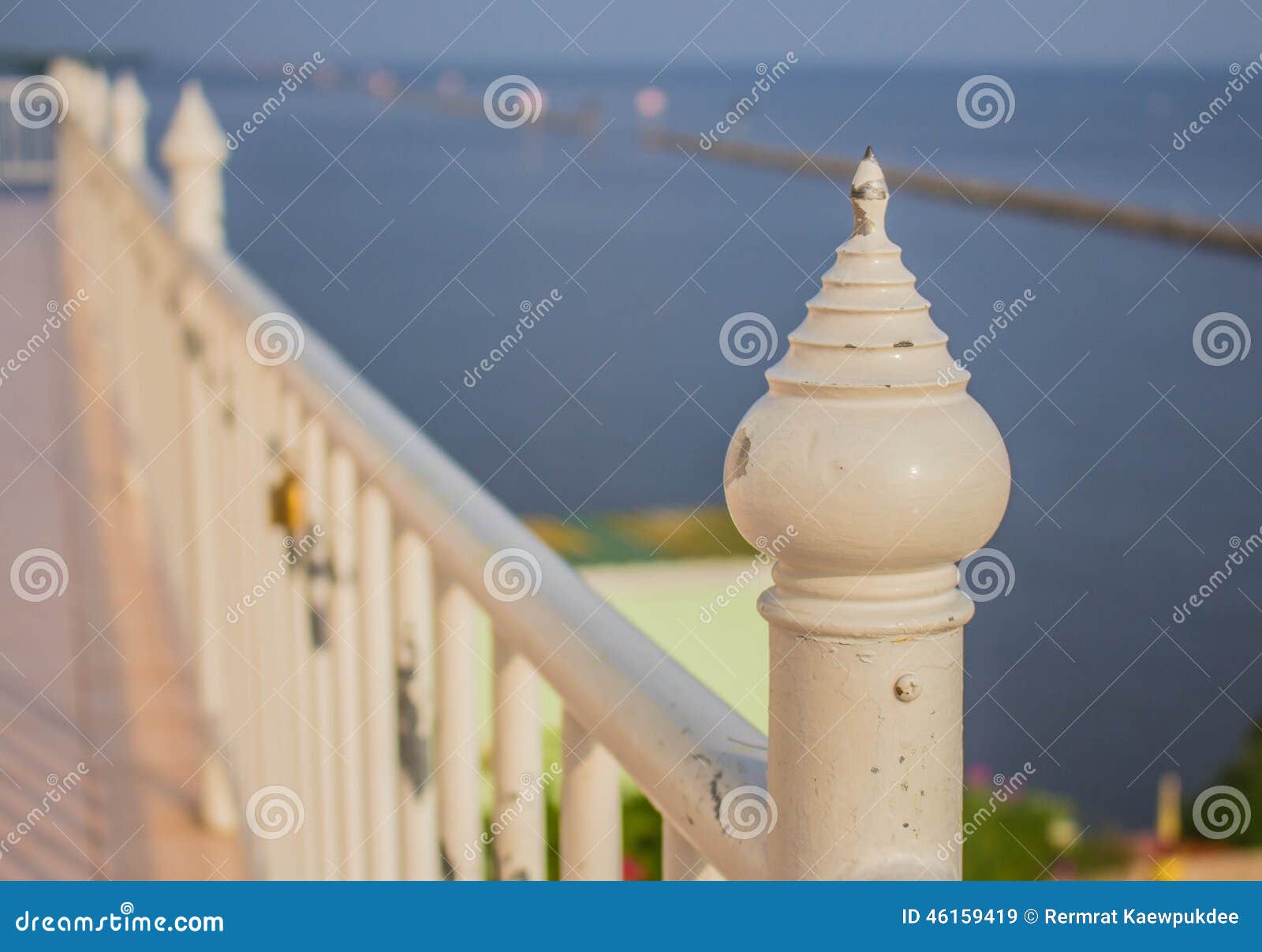 Iron railing stock image. Image of structure, landscape - 46159419