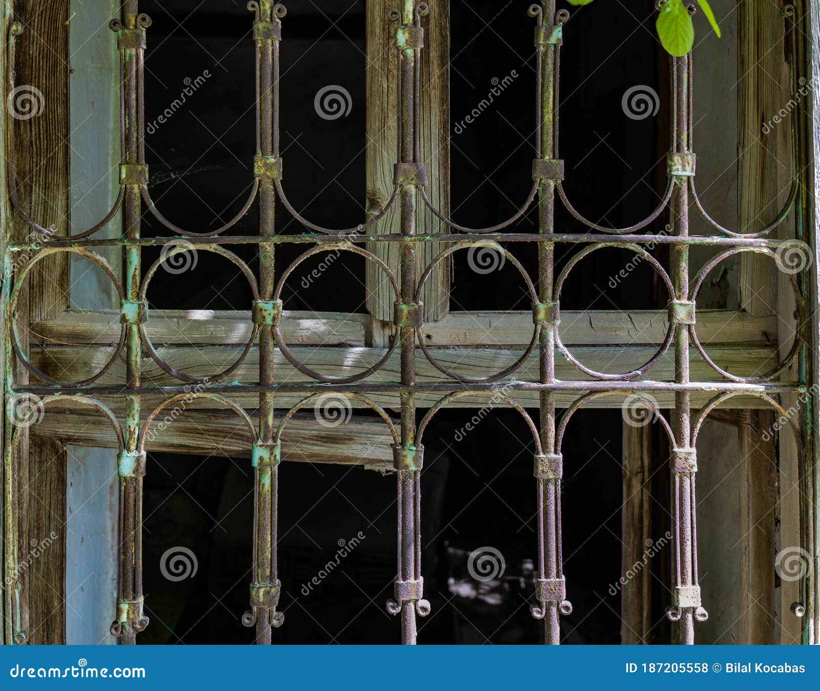 Iron Railing of an Old Window without Welding Stock Photo - Image of ...