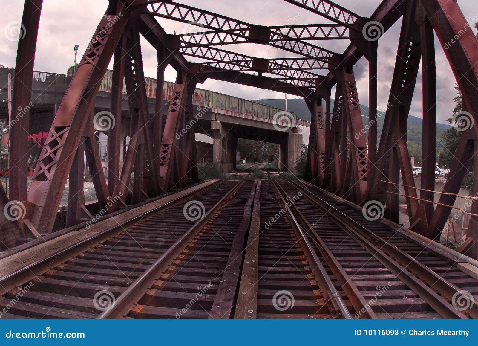 Iron railway bridge stock photo. Image of latticed, historical - 10116098