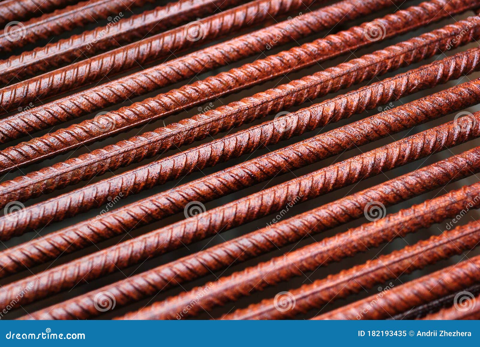 Iron Rebars As Background, Selective Focus Stock Image - Image of fence ...