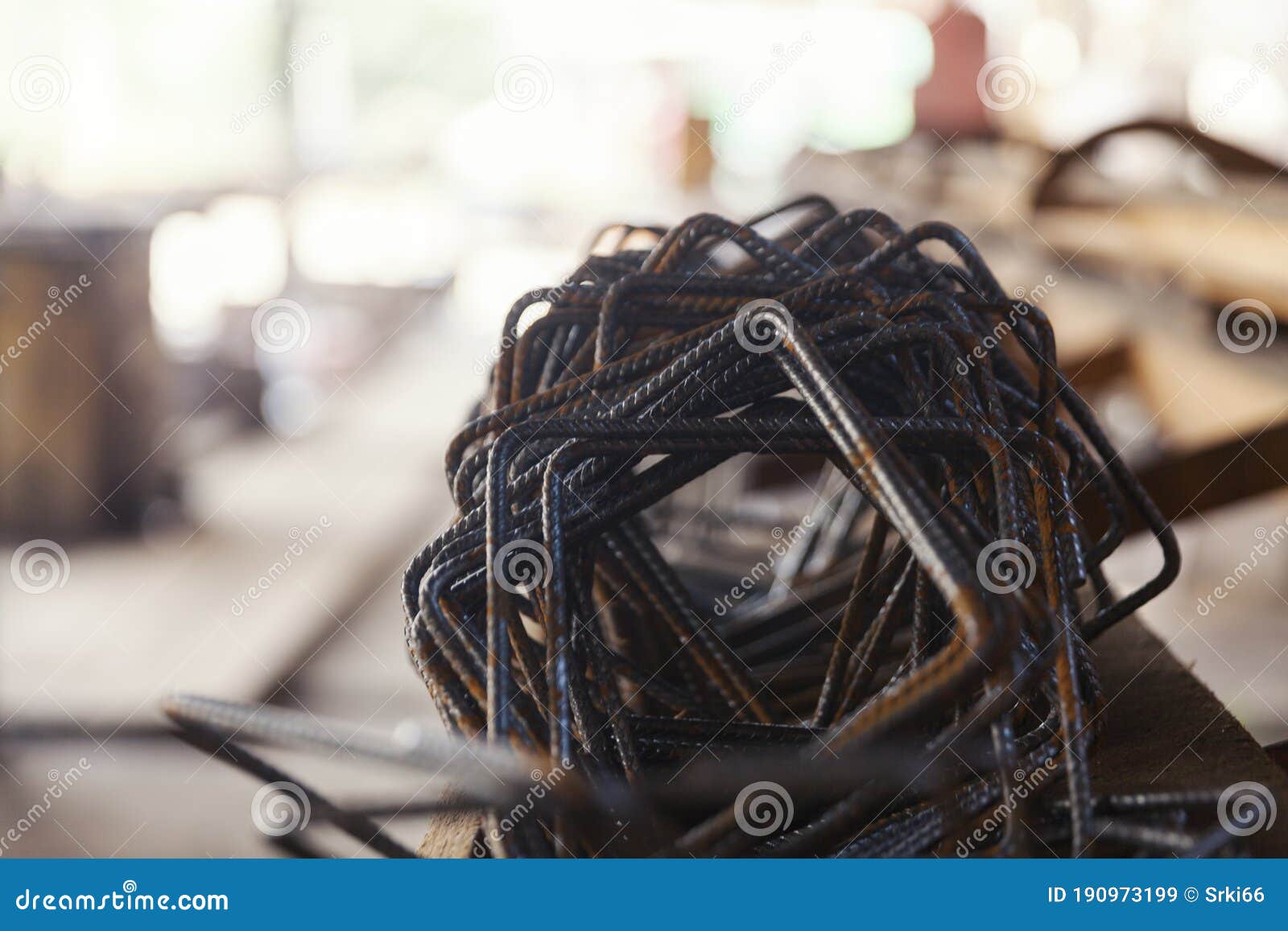 Iron for Reinforced Concrete Stock Image - Image of cement, wire: 190973199