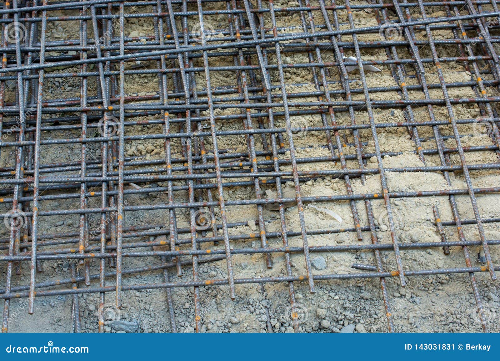 Iron Reinforcement Bars for Construction Stock Image - Image of ...
