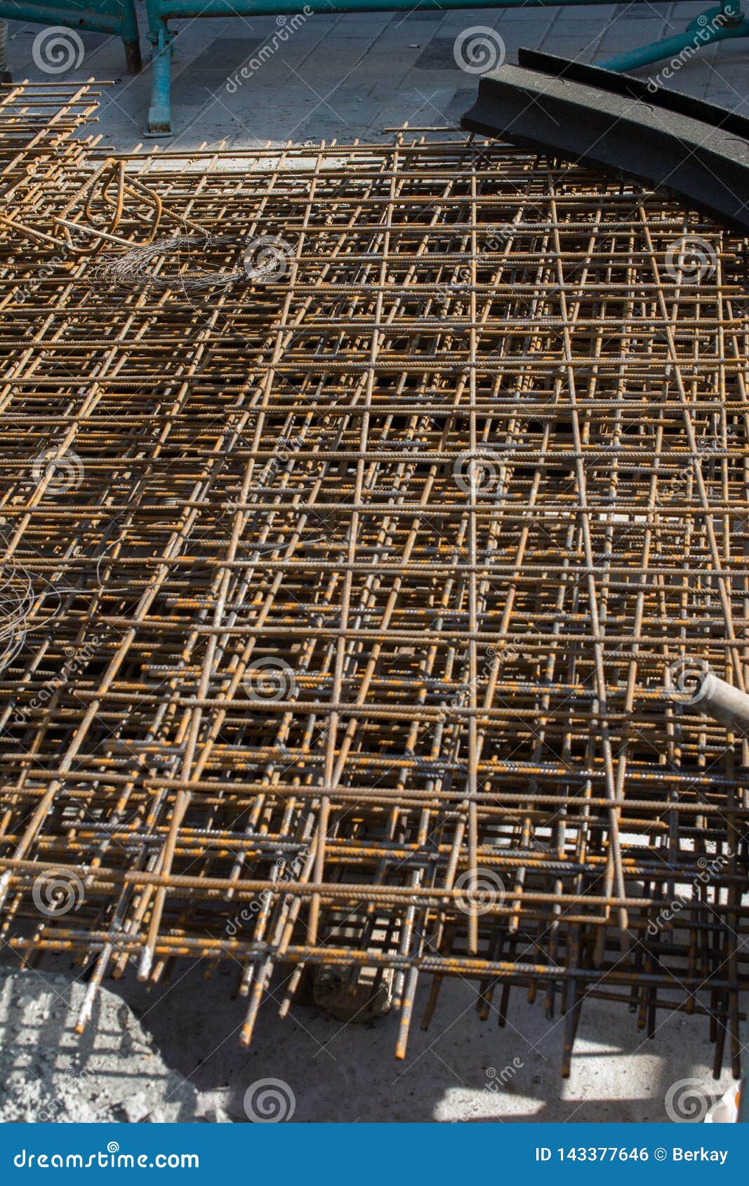 Iron Reinforcement Bars for Construction Stock Photo - Image of ...