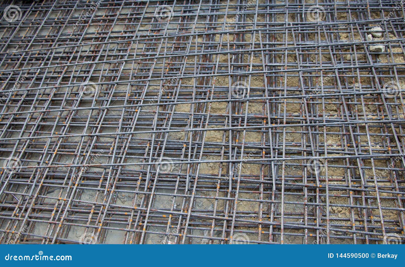 Iron Reinforcement Bars for Construction Stock Photo - Image of ...