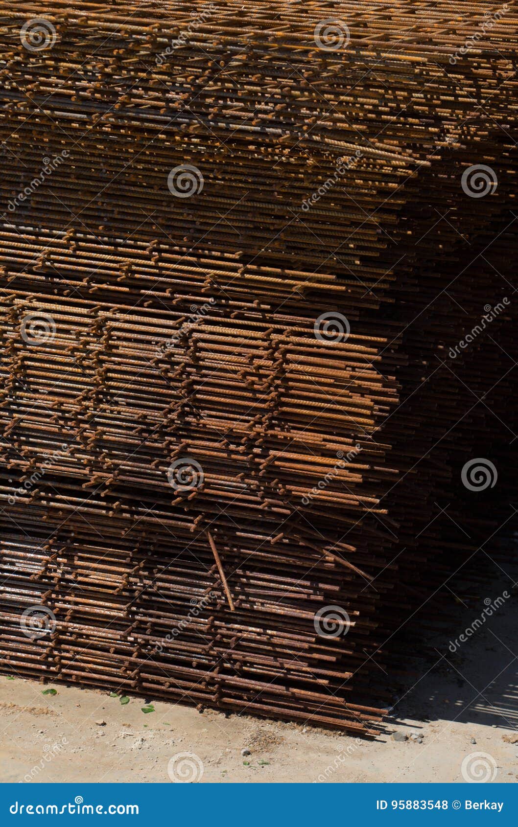 Iron Reinforcement Bars for Construction Stock Photo - Image of ...