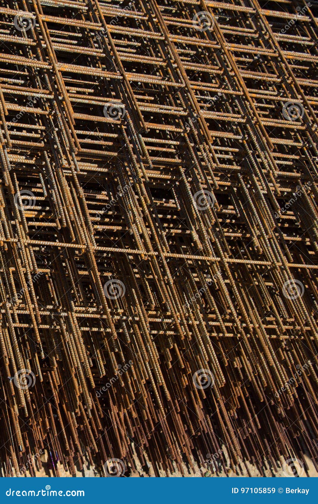 Iron Reinforcement Bars for Construction Stock Image - Image of ...