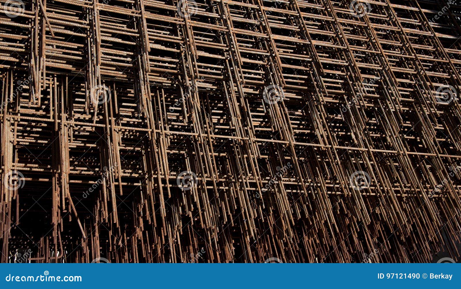 Iron Reinforcement Bars for Construction Stock Photo - Image of ...