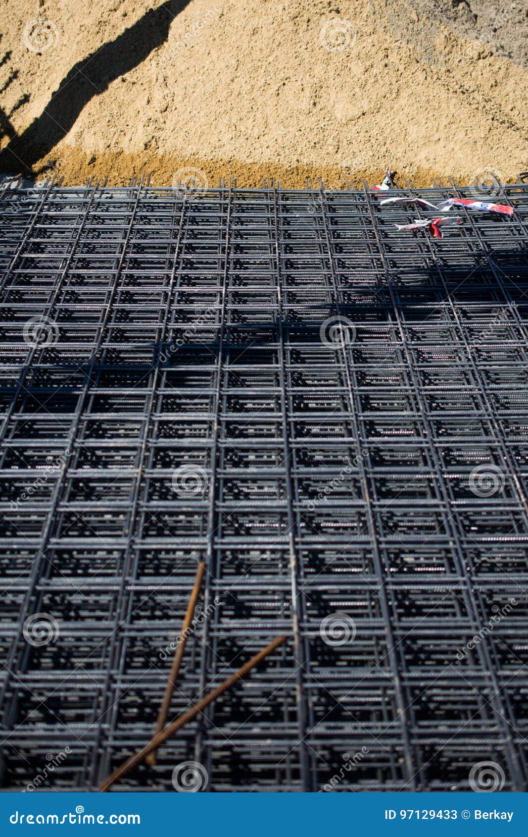 Iron Reinforcement Bars for Construction Stock Image - Image of ...