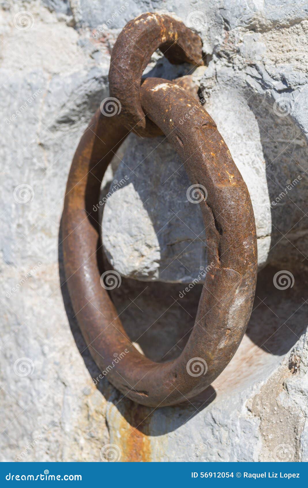 Iron ring. stock photo. Image of metal, hirero, mediterranean - 56912054
