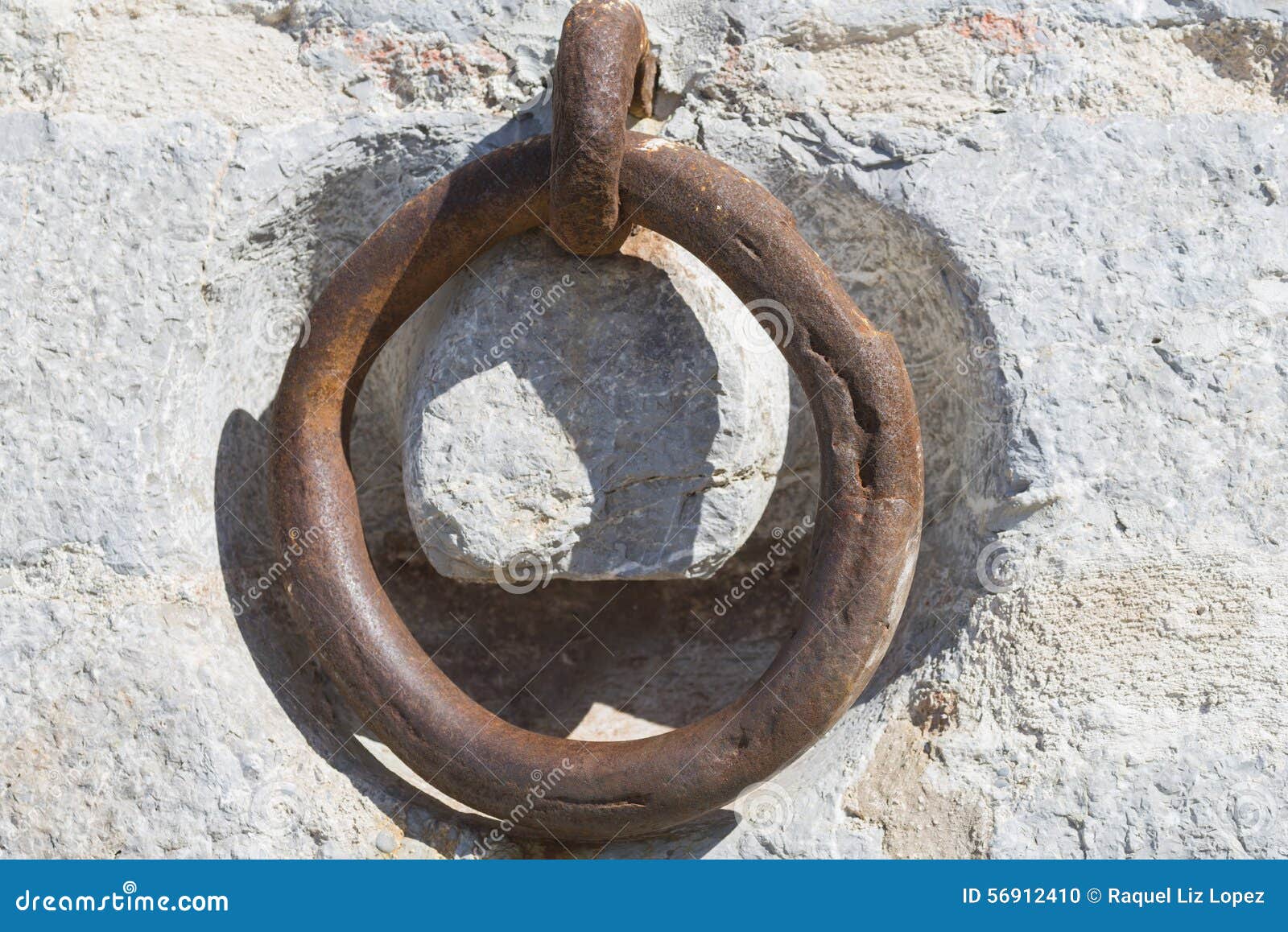 Iron ring. stock photo. Image of rusty, legendary, castle - 56912410