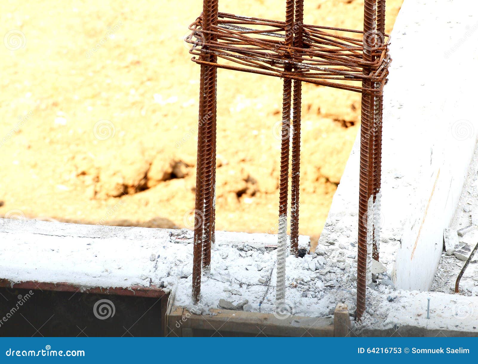 Iron Rod Armature for Construction Stock Image - Image of engineering ...