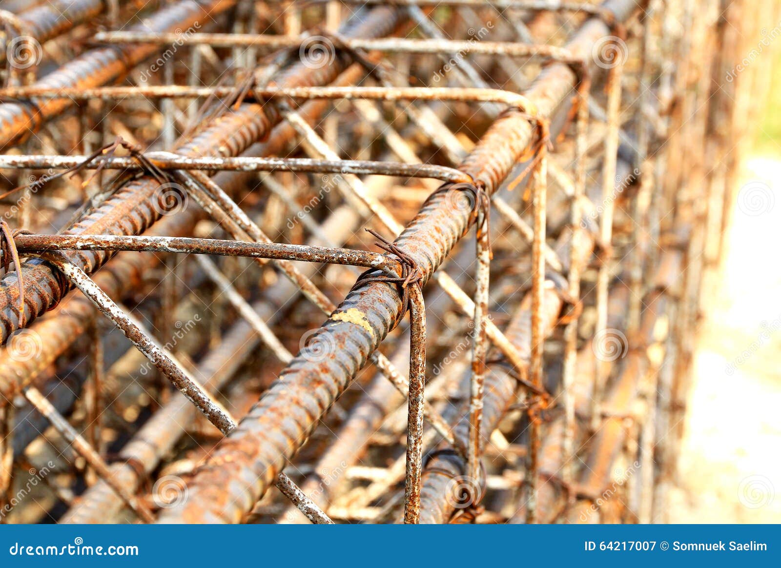 Iron Rod Armature for Construction Stock Image - Image of manufacturing ...