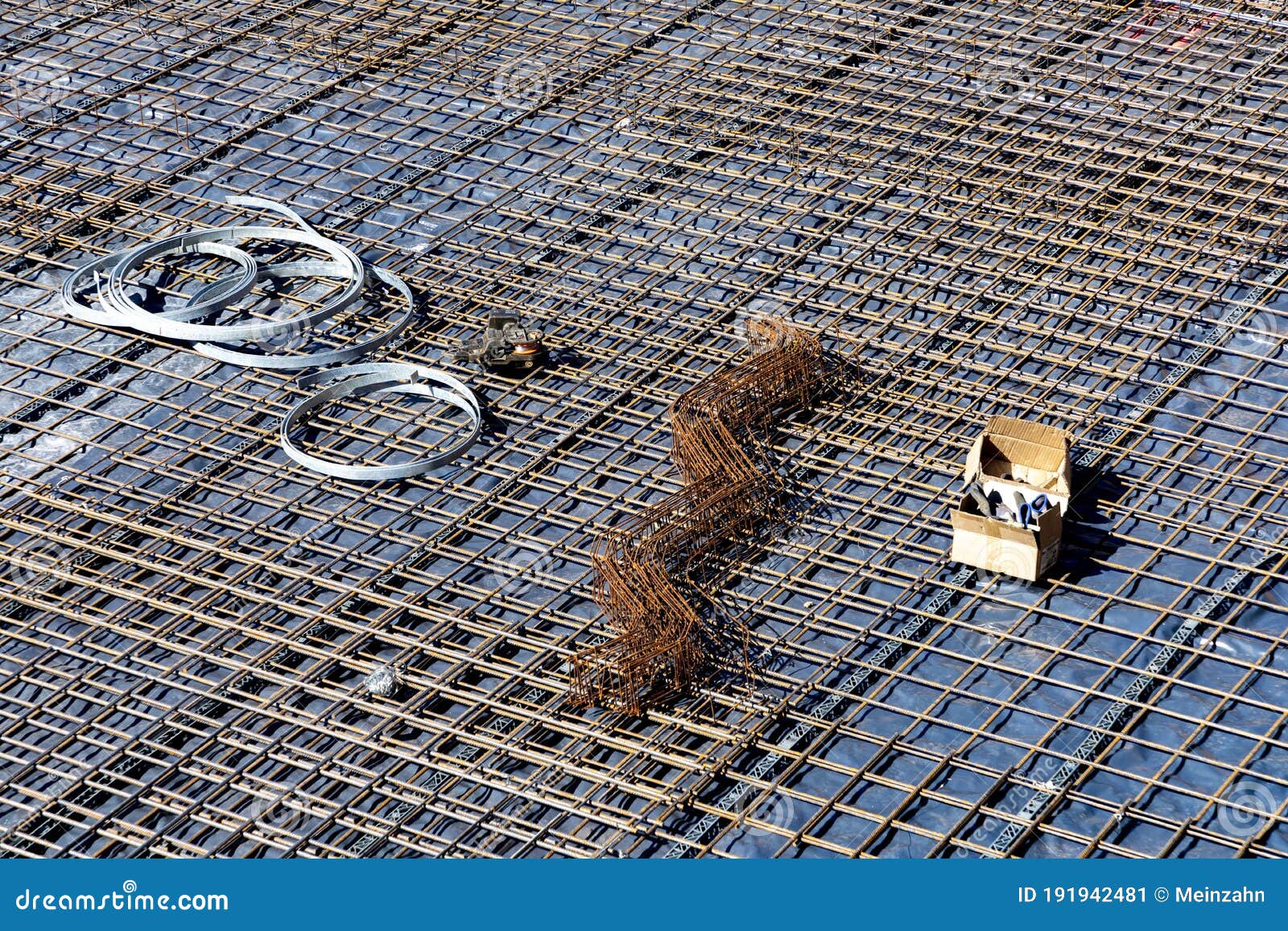 Iron Rod for the Concrete Foundation Stock Image - Image of concrete ...