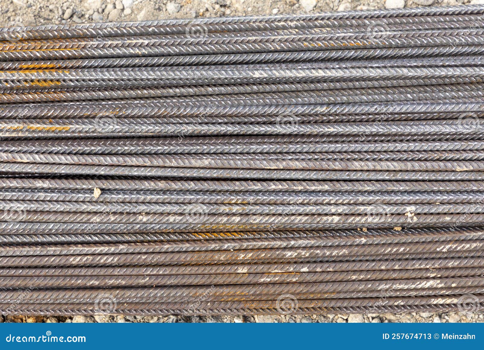 Iron Rod at the Construction Site Stock Image - Image of background ...