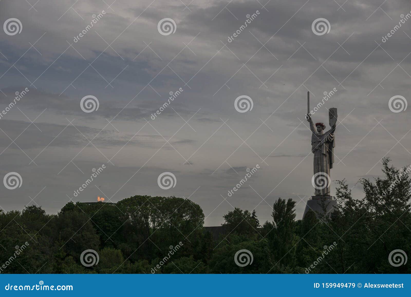 The Iron Rodina Mat in Kiev Editorial Stock Image - Image of outdoor ...