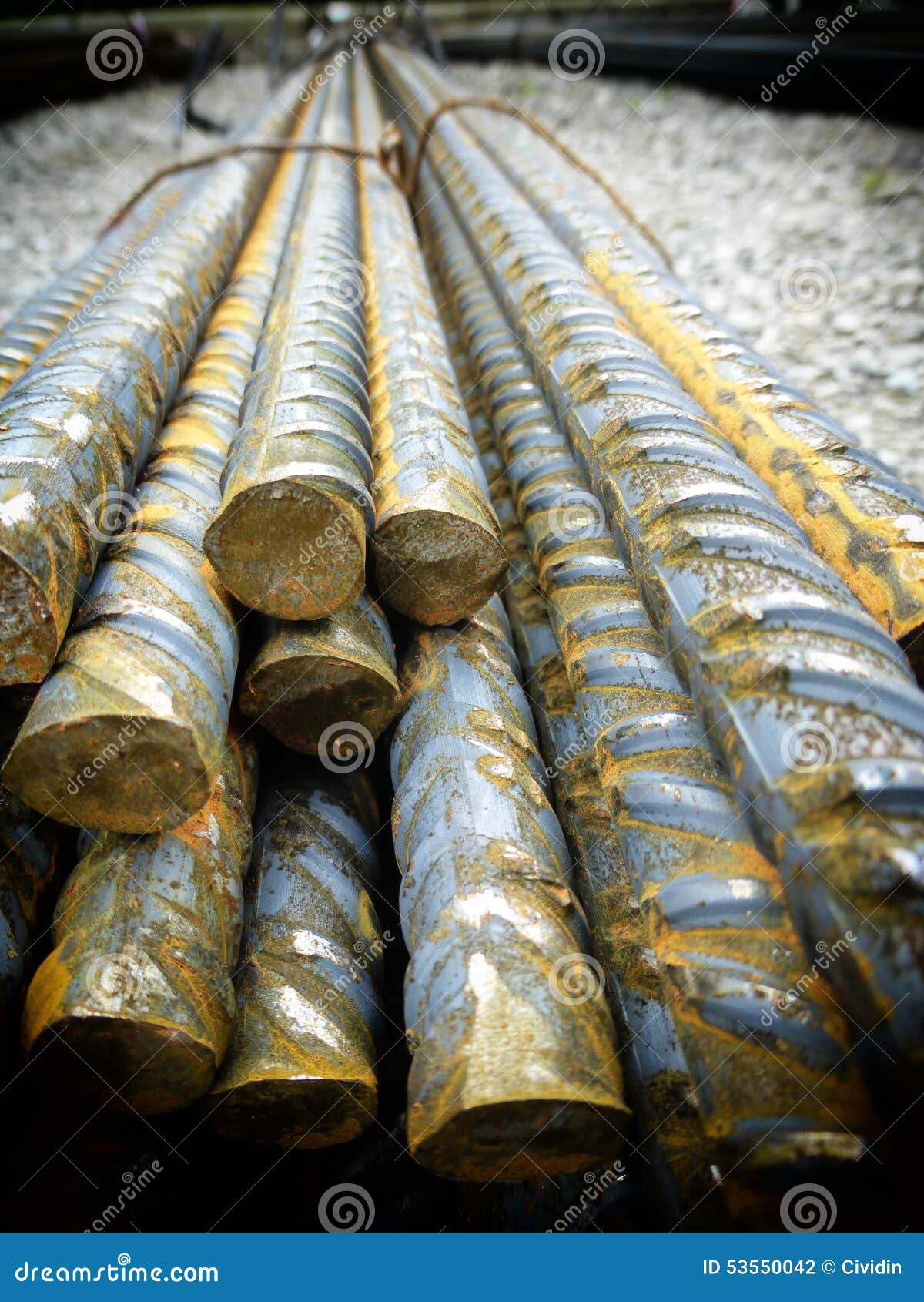 Iron rods stock photo. Image of bunch, material, pattern - 53550042
