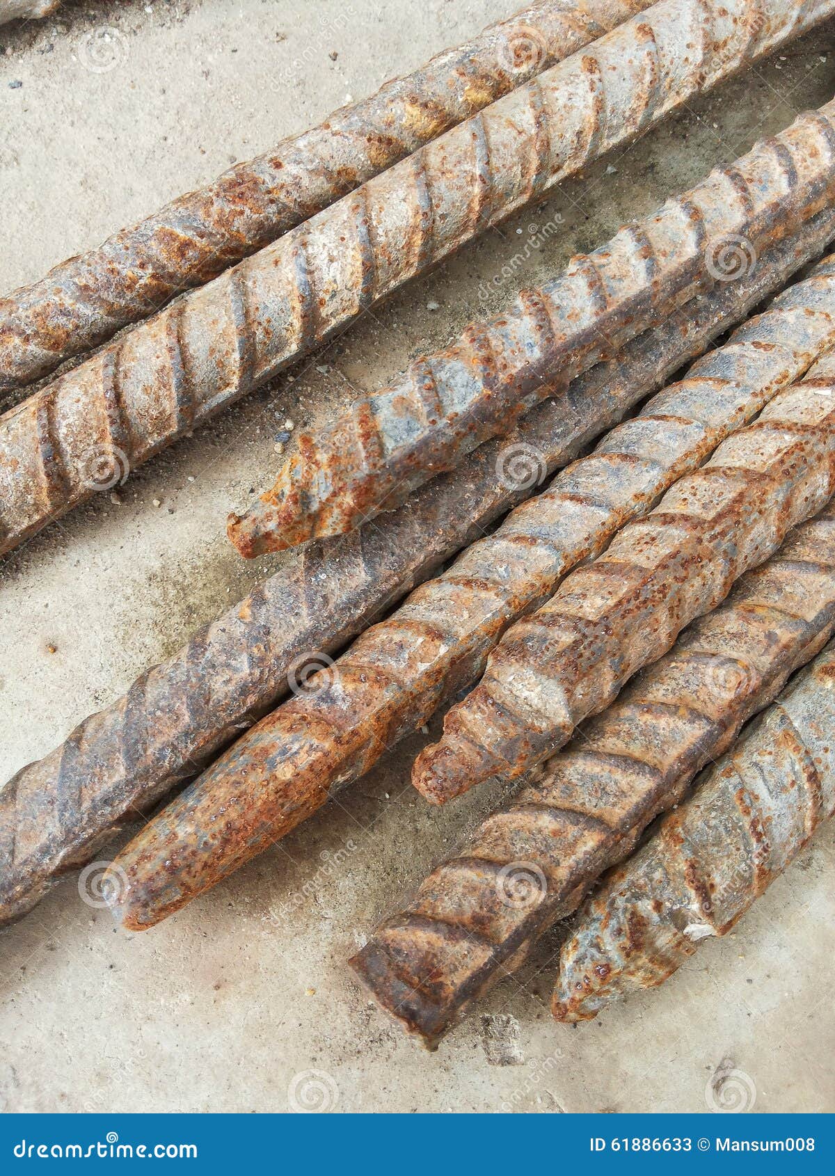 Iron rods stock image. Image of rail, post, carcass, rugged - 61886633